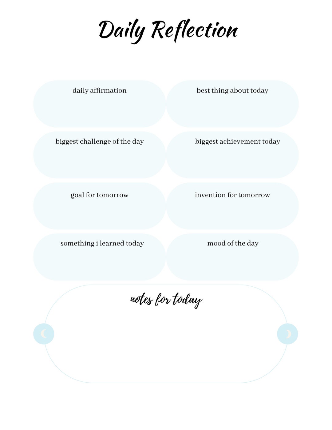 Printable Daily Reflection - Etsy