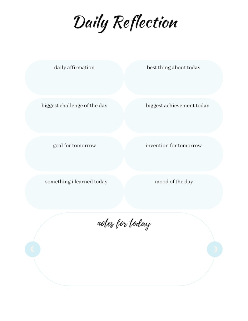 Printable Daily Reflection - Etsy
