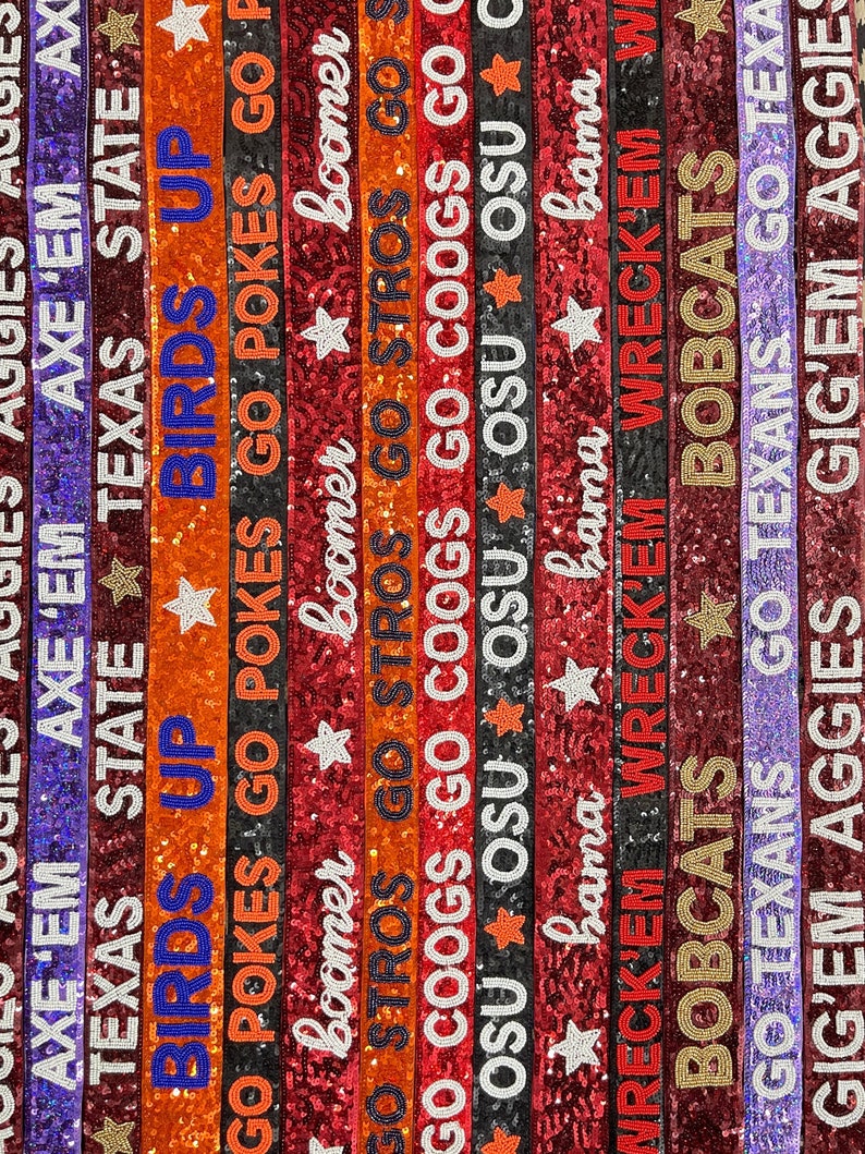 Gameday Purse Strap-sequin Beaded Bag Strap-stadium Bag Strap-game Day ...