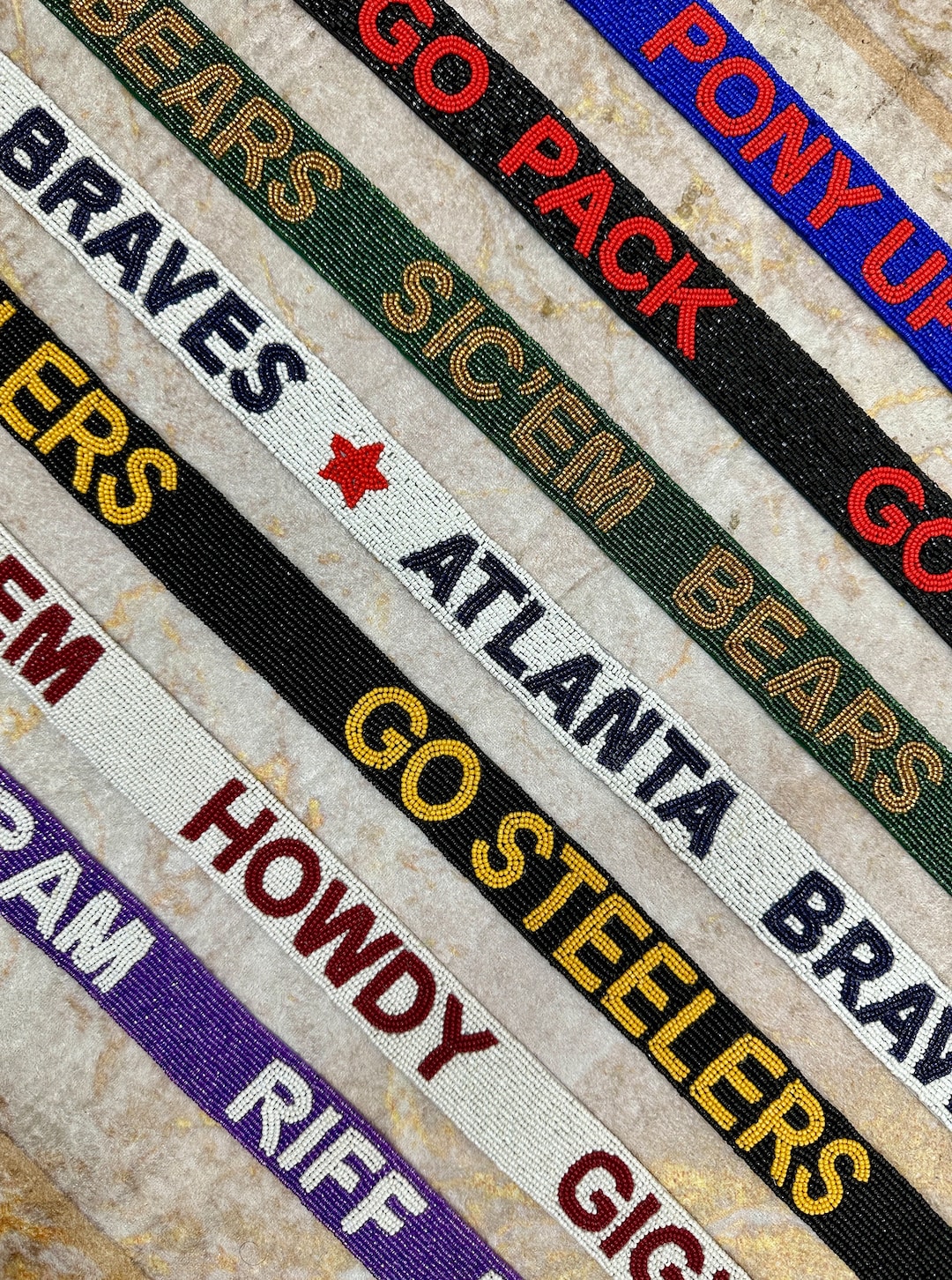 Beaded Gameday Straps, Gameday Straps, Stadium Strap, College Purse ...