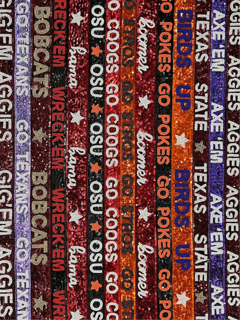 Gameday Purse Strap-sequin Beaded Bag Strap-stadium Bag Strap-game Day ...