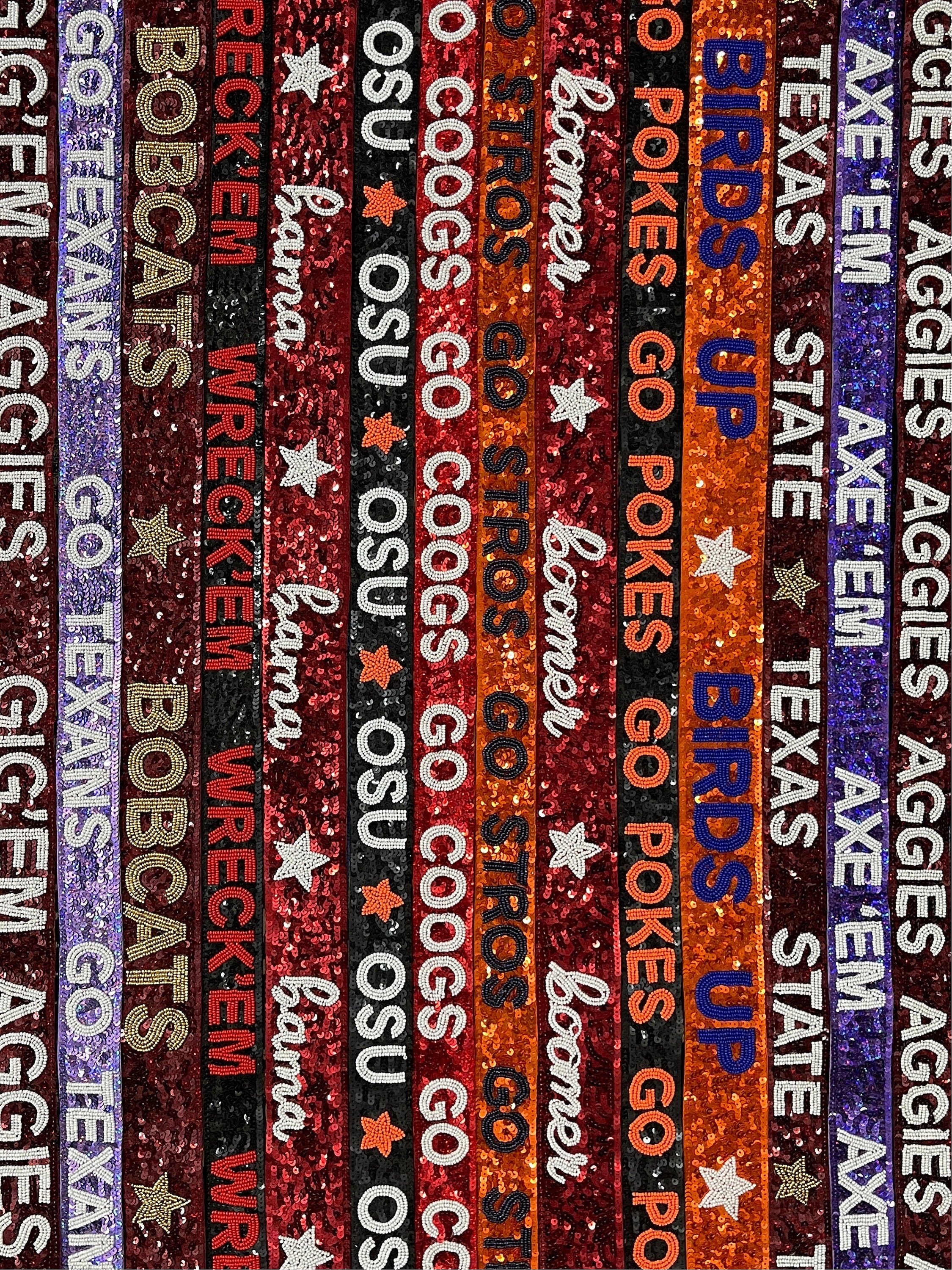 Gameday Purse Strap-sequin Beaded Bag Strap-stadium Bag Strap-game Day ...