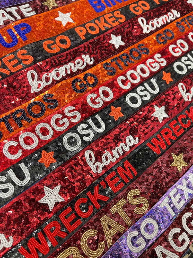 Gameday Purse Strap-sequin Beaded Bag Strap-stadium Bag Strap-game Day ...