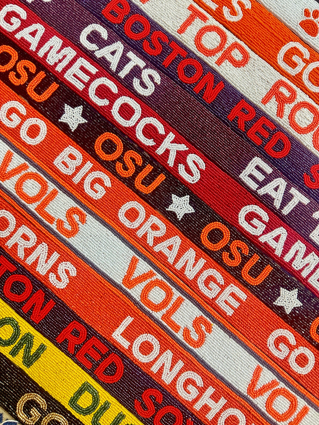 Purse Strap, Beaded Strap, Gameday Bag Strap, Collegiate Purse Strap ...