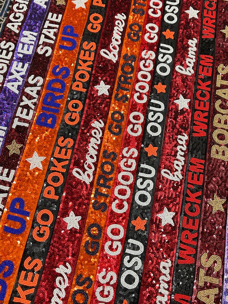 Gameday Purse Strap-sequin Beaded Bag Strap-stadium Bag Strap-game Day ...