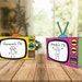 Printable TV, Instant Download, Coloring 3D TV Paper, for Kids ...