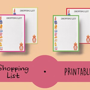 Simple Grocery List Printable Food List Shopping List - Etsy