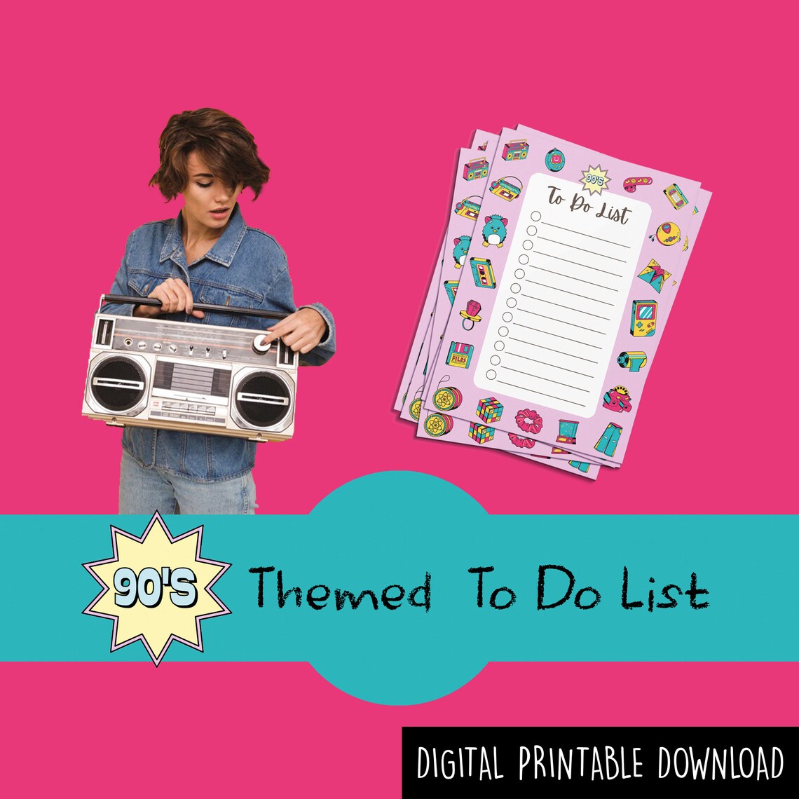 To Do List | Note Page Printable | Planner | Planner Checklist ...