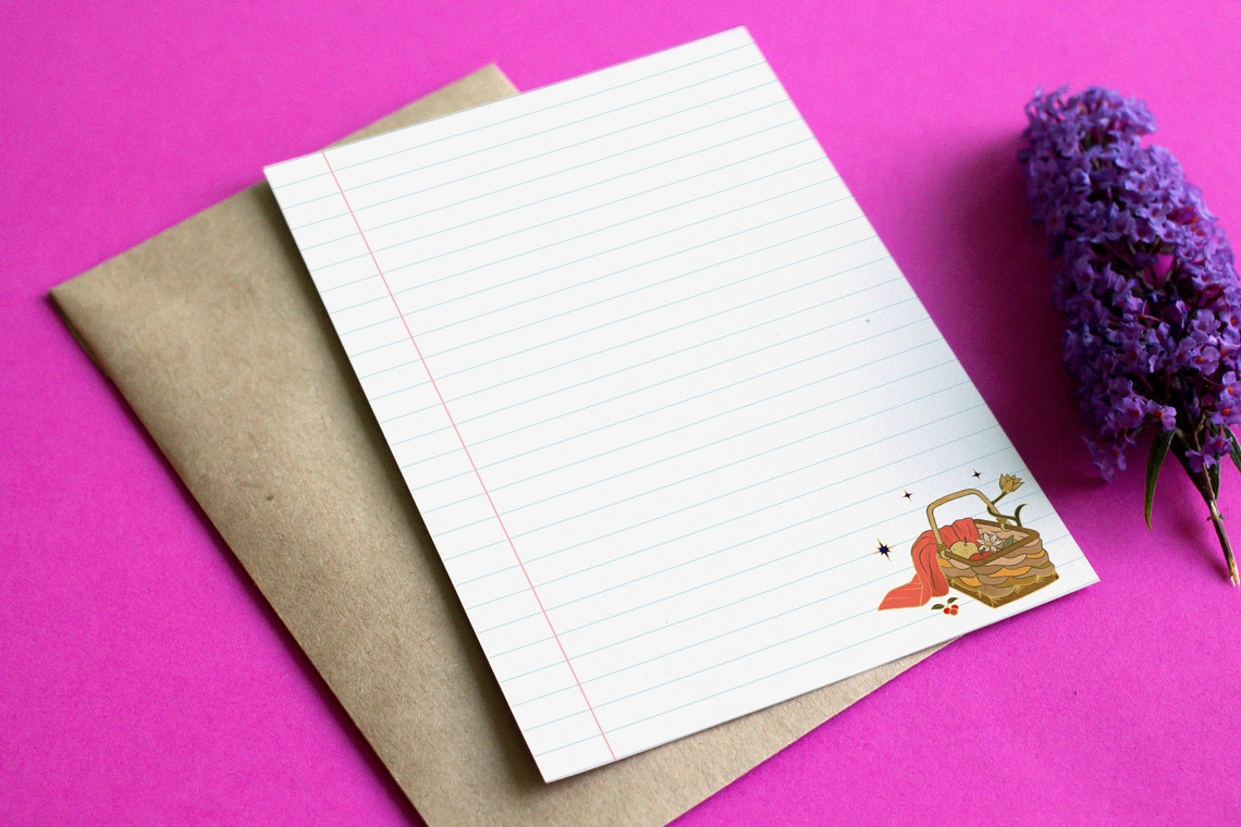 Printable Note Pages | 10 Different Version of Lined Papers | Journal ...