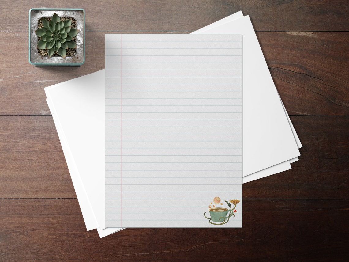 Printable Note Pages | 10 Different Version of Lined Papers | Journal ...