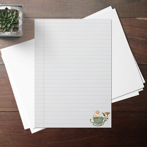 Printable Note Pages | 10 Different Version of Lined Papers | Journal ...