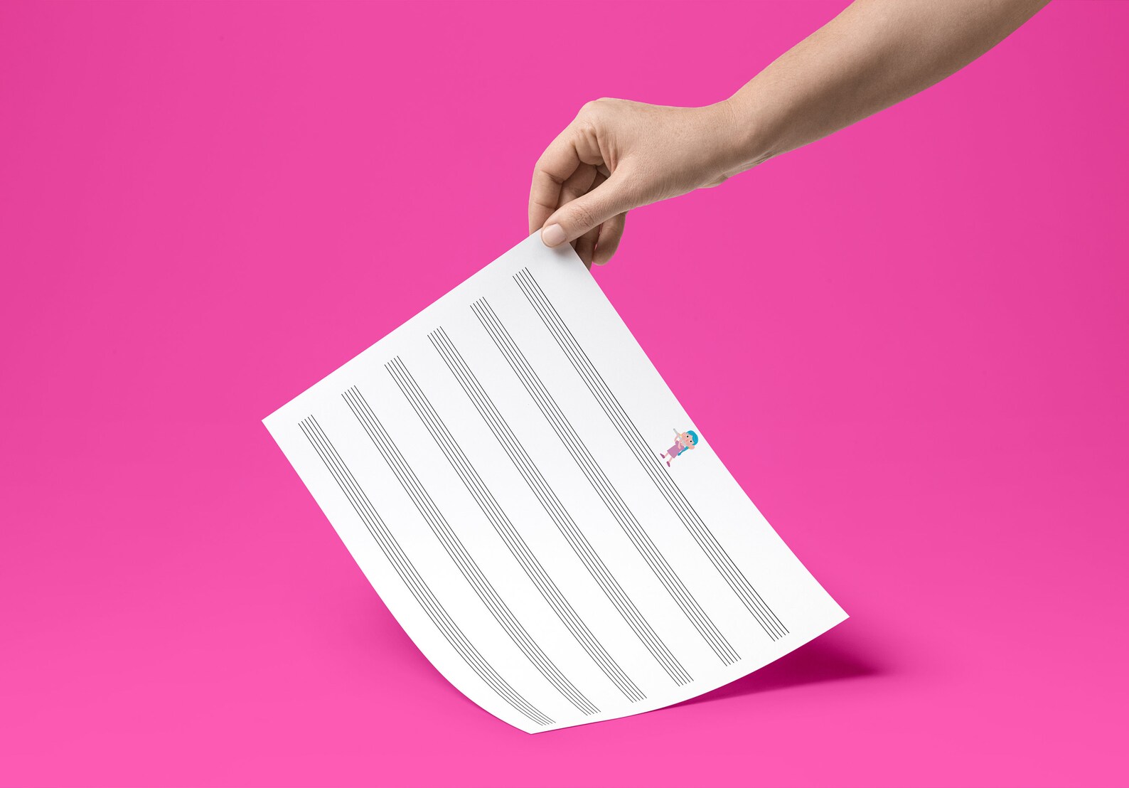 Landscape Printable Sheet Music for Letter/a4. Blank Sheet Music ...