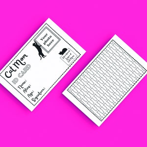 Printable Cat Mom ID Card - Etsy
