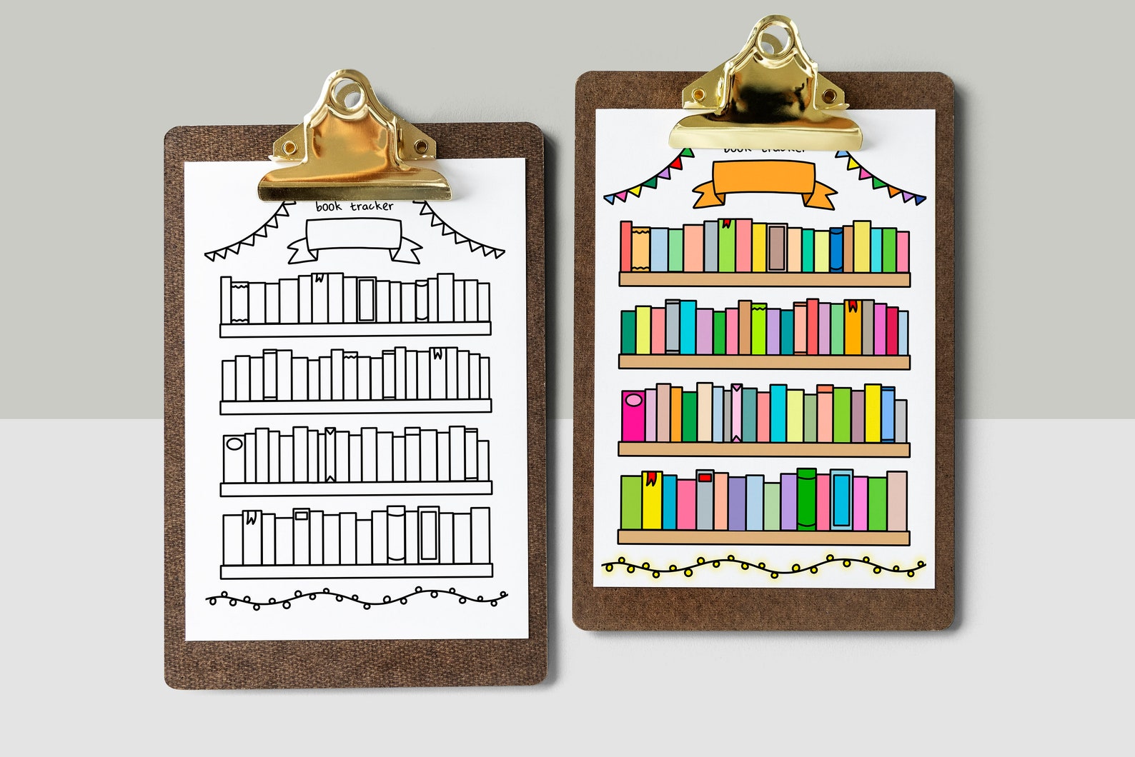 Book Tracker Printable, Reading Tracker Printable, Bookshelf Reading ...