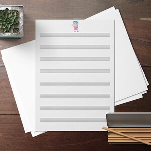 Printable Sheet Music for Letter/a4. Blank Sheet Music Printable. Blank ...