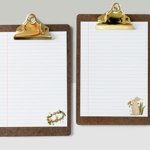 Printable Note Pages | 10 Different Version of Lined Papers | Journal ...
