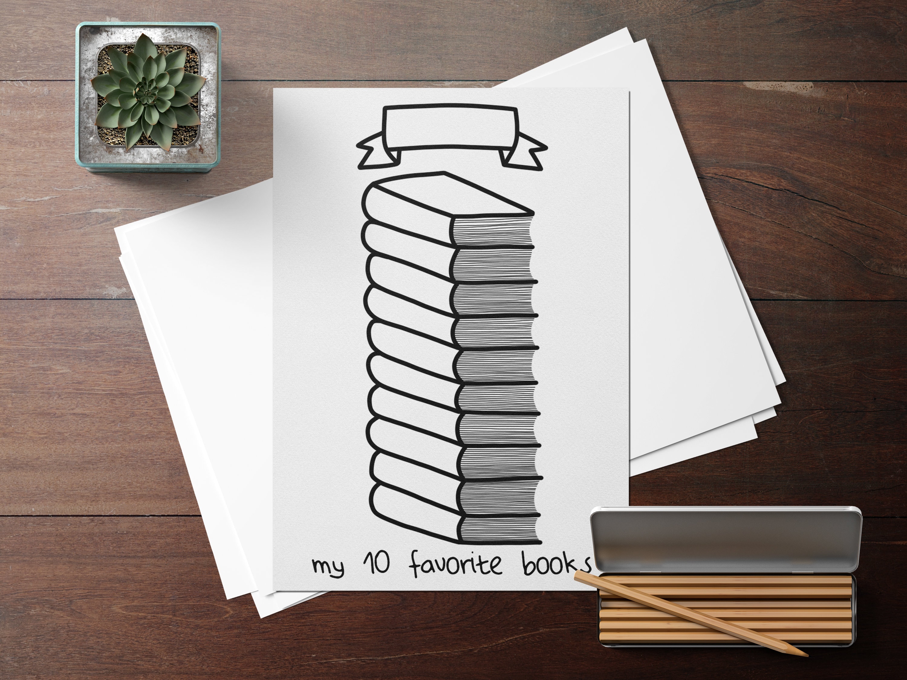 My 10 Favorite Books, Printable Book Tracker, Reading Tracker, Book ...