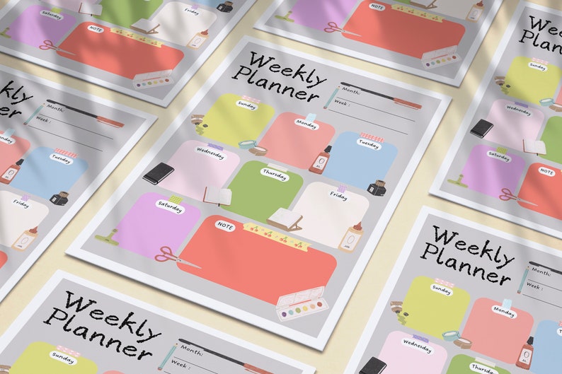 Organize | Weekly Planner Template | Printable | A4 | to Do List ...