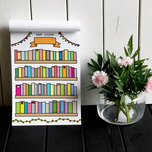 Book Tracker Printable, Reading Tracker Printable, Bookshelf Reading ...