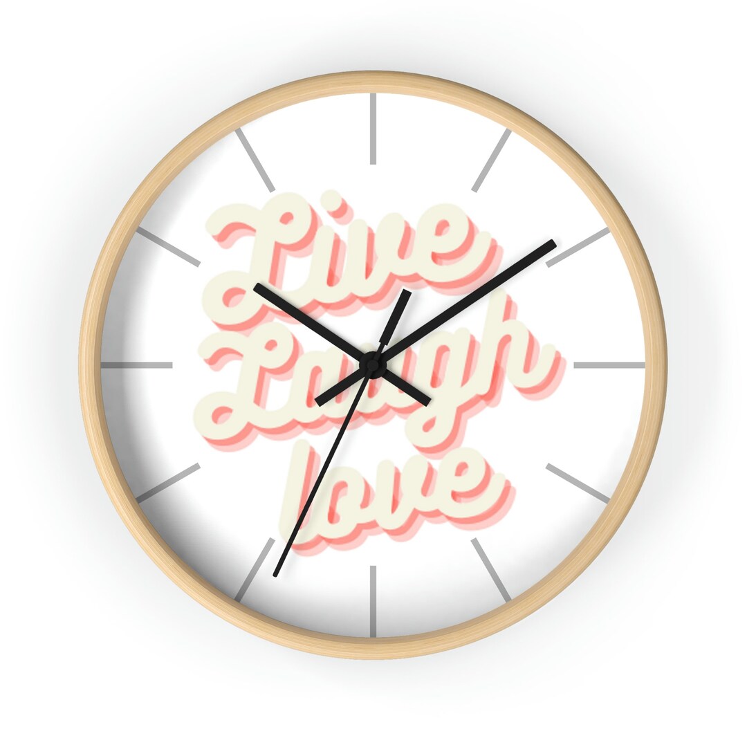 Live Laugh Love Clock - Etsy