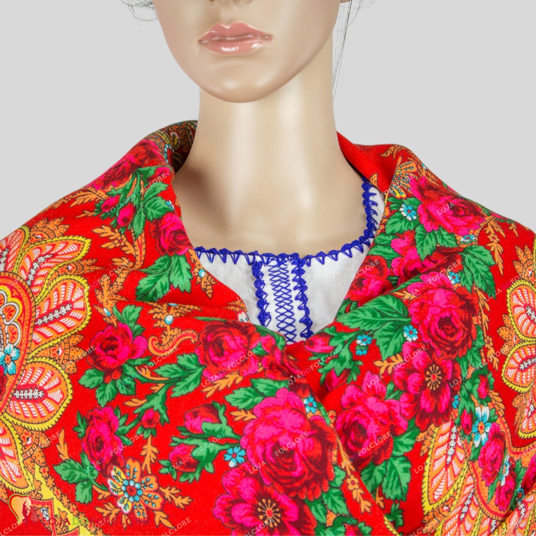 Traditional Floral Folk Head Scarves Portuguese Holy Clothing Scarf and ...