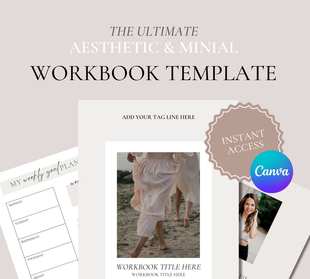 Editable Workbook Template Canva Workbook Template Lead Magnet Course ...
