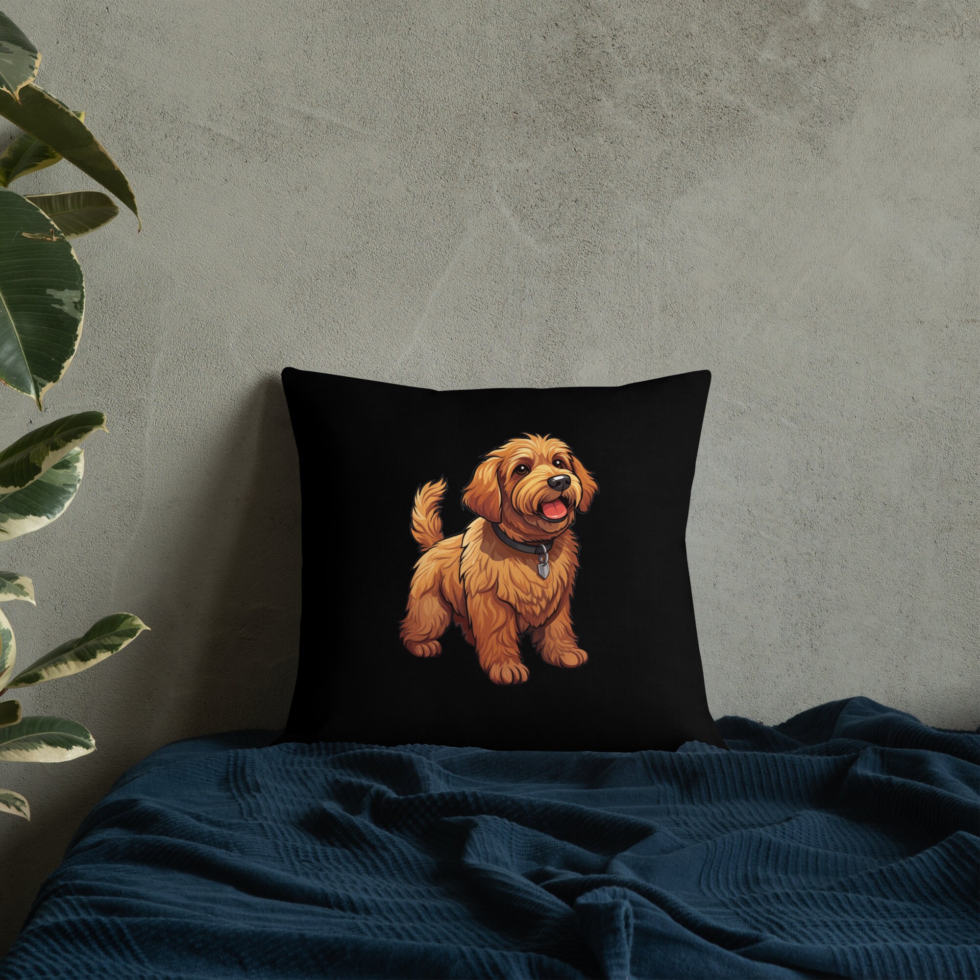 Cockapoo Scatter Cushion Vibrant Comfy Soft Dog Pillow Luxurious ...