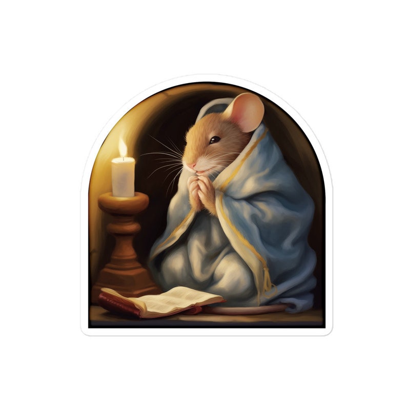 Mouse Hole Wall Decal - Praying Mouse | Skirting Board Baseboard ...