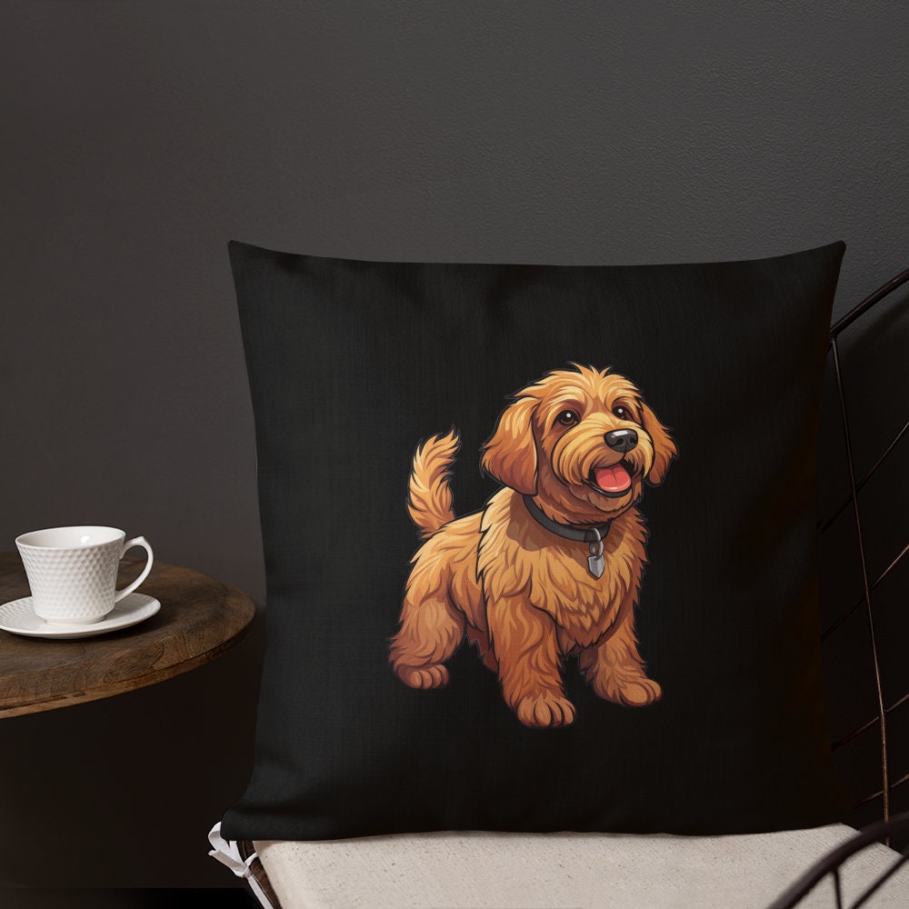 Cockapoo Scatter Cushion Vibrant Comfy Soft Dog Pillow Luxurious ...
