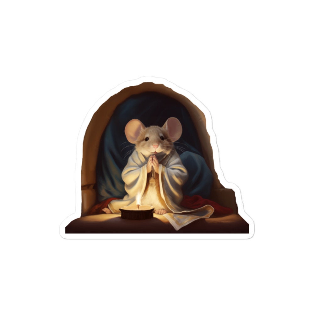 Mouse Hole Wall Decal - Praying Mouse | Skirting Board Baseboard ...