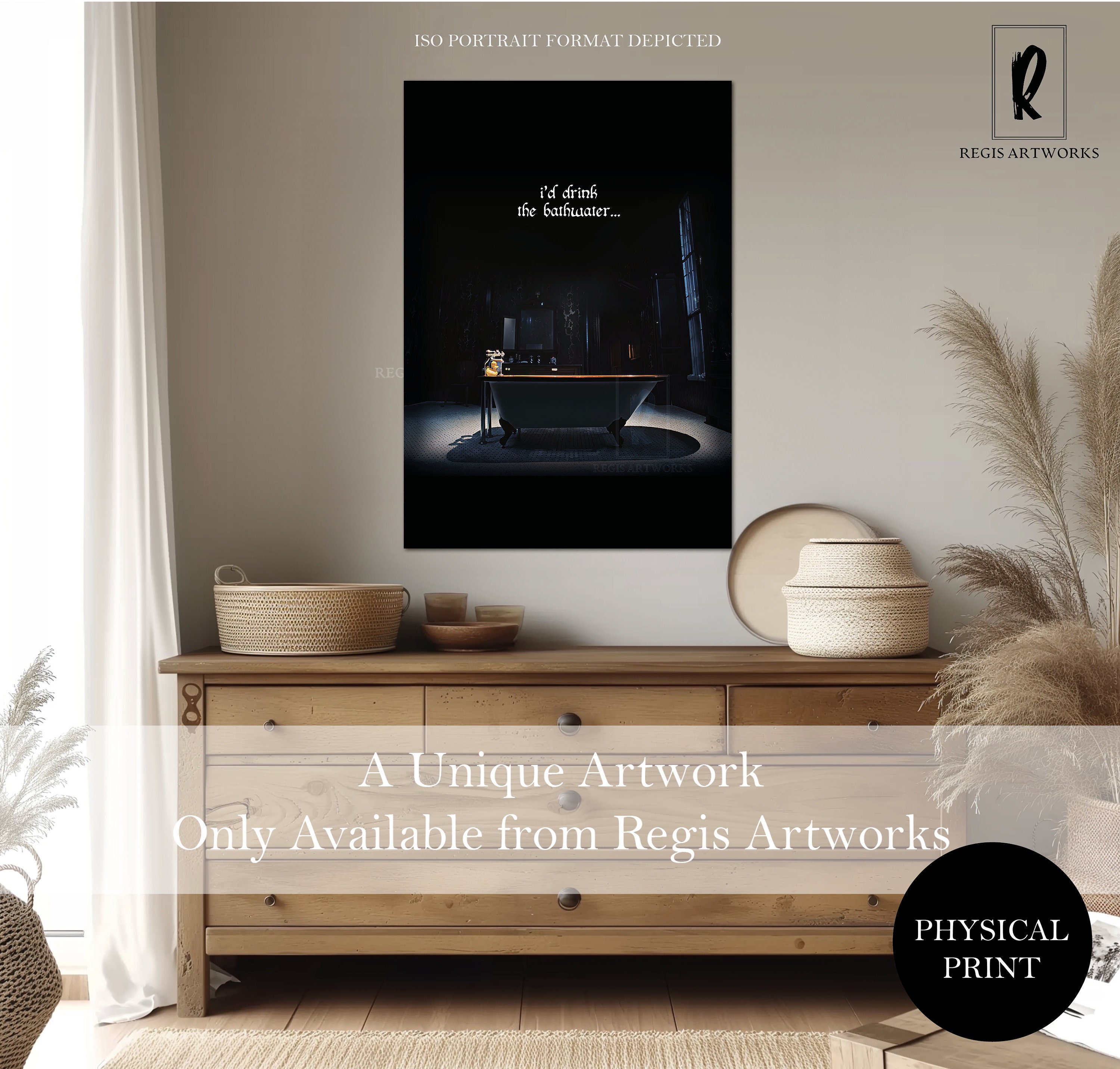 Saltburn 'bathwater' Art Print Warhol-style Film Scene Poster Quirky ...