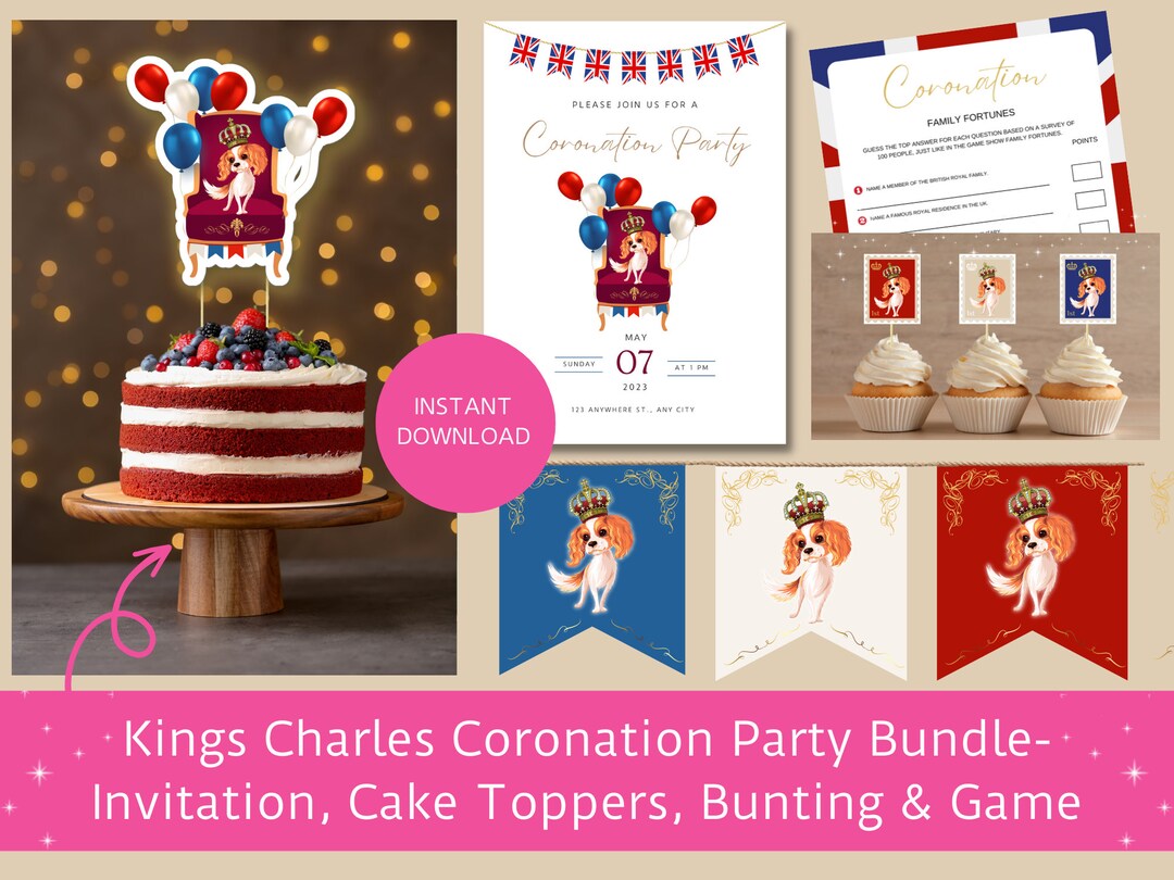 King Charles Coronation Party Bundle, Coronation Printable Games ...