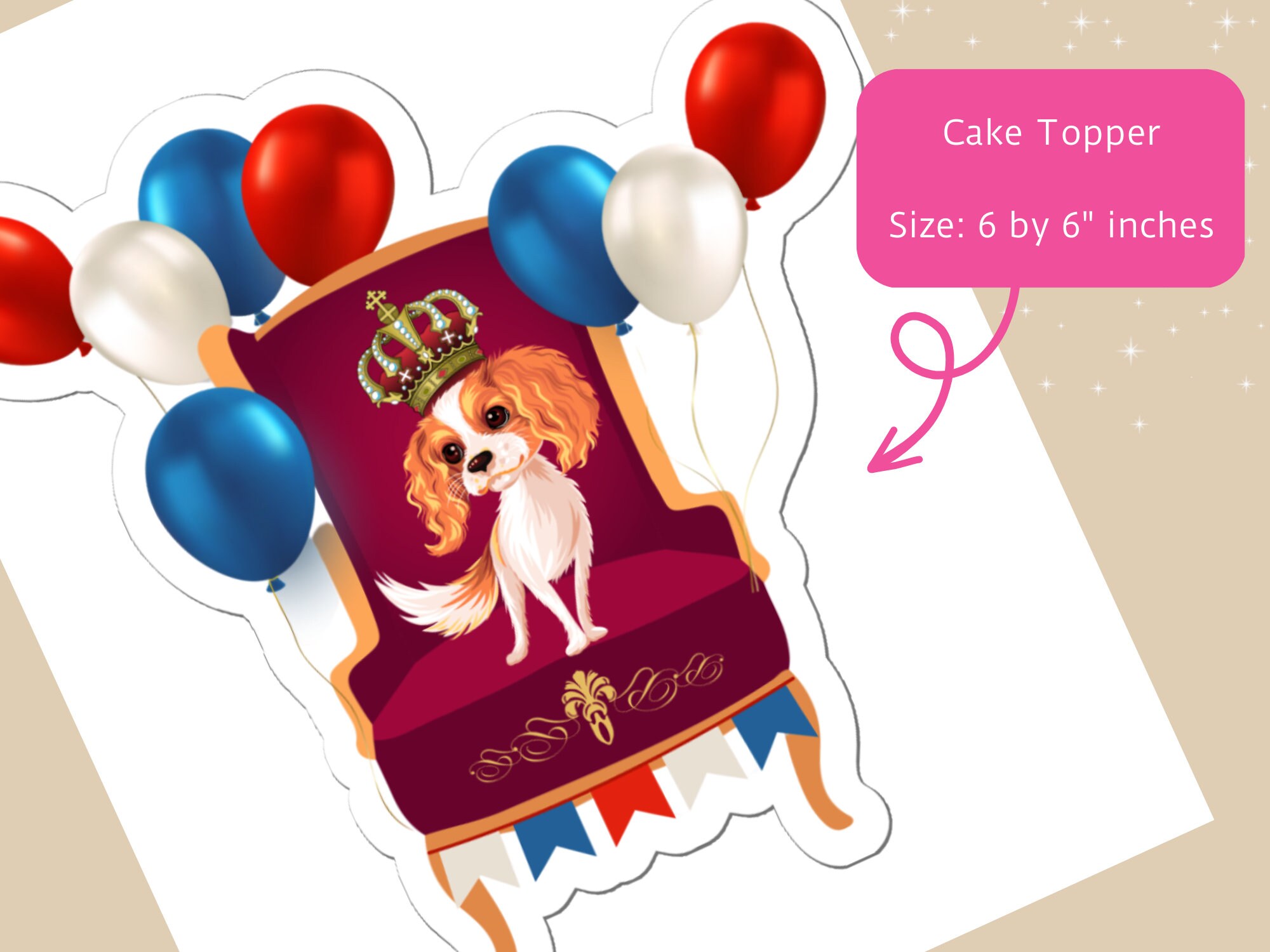Kings Coronation Cake Topper, King Charles III Coronation Party ...