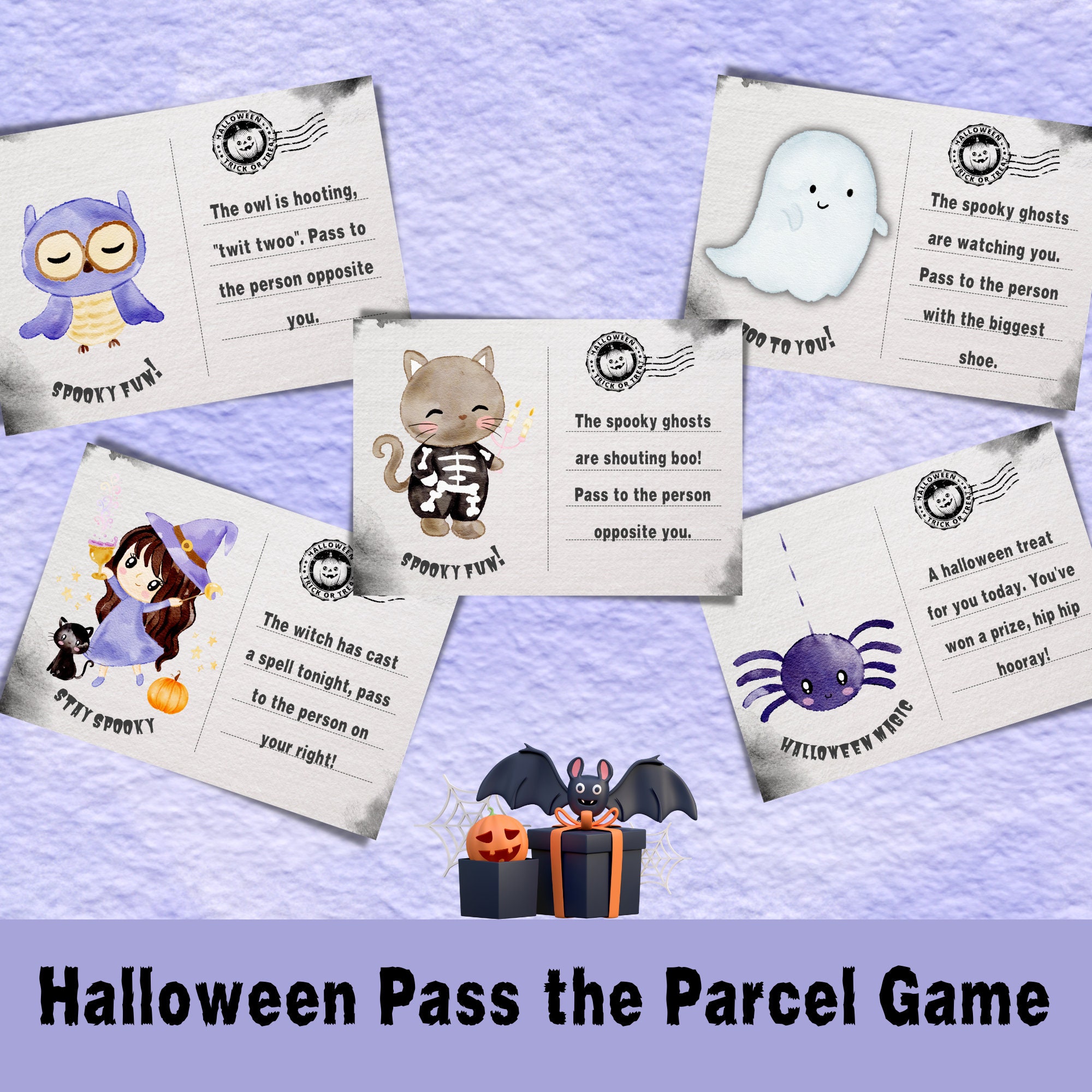Halloween Pass the Parcel Game, Halloween Pass the Prize Party Game ...
