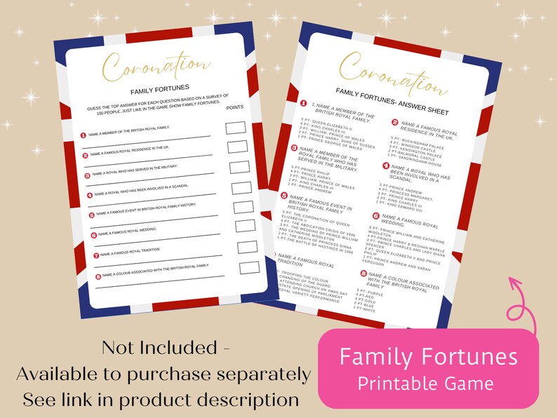 Coronation Pass the Parcel Family Game, Coronation Games, Royal Game ...