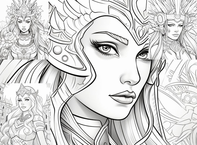 Mavka Kingdom of Naya 40 Pages AI ART Printable Coloring - Etsy