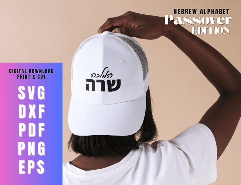 Hebrew Alphabet Digital Download - 2 Fonts, Pronunciation Guide ...