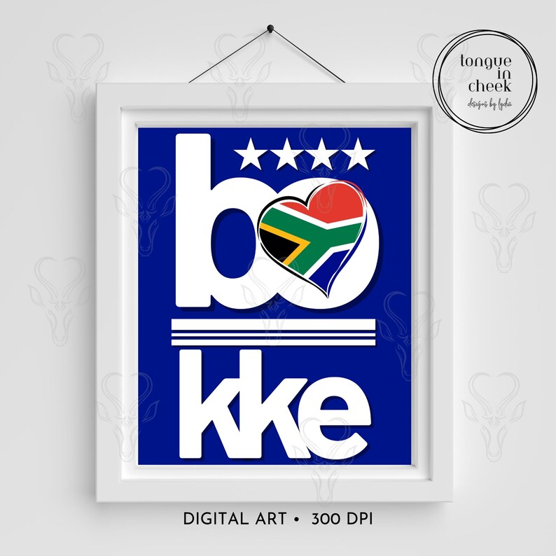 South African Print, Springbok Rugby Poster, South Africa Rugby ...
