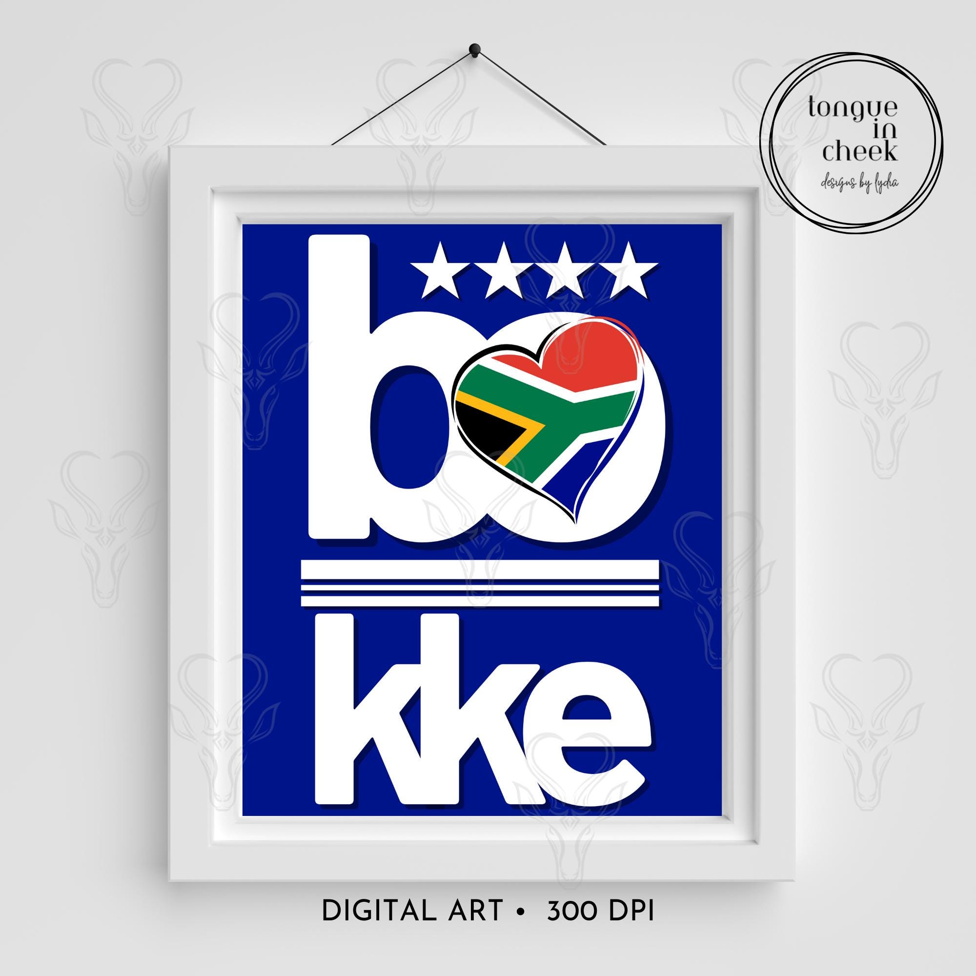 South African Print, Springbok Rugby Poster, South Africa Rugby ...