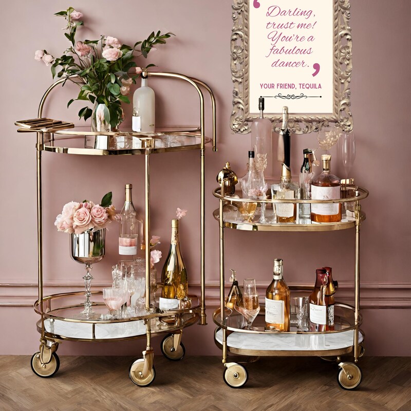 Bar Cart Decor - Etsy