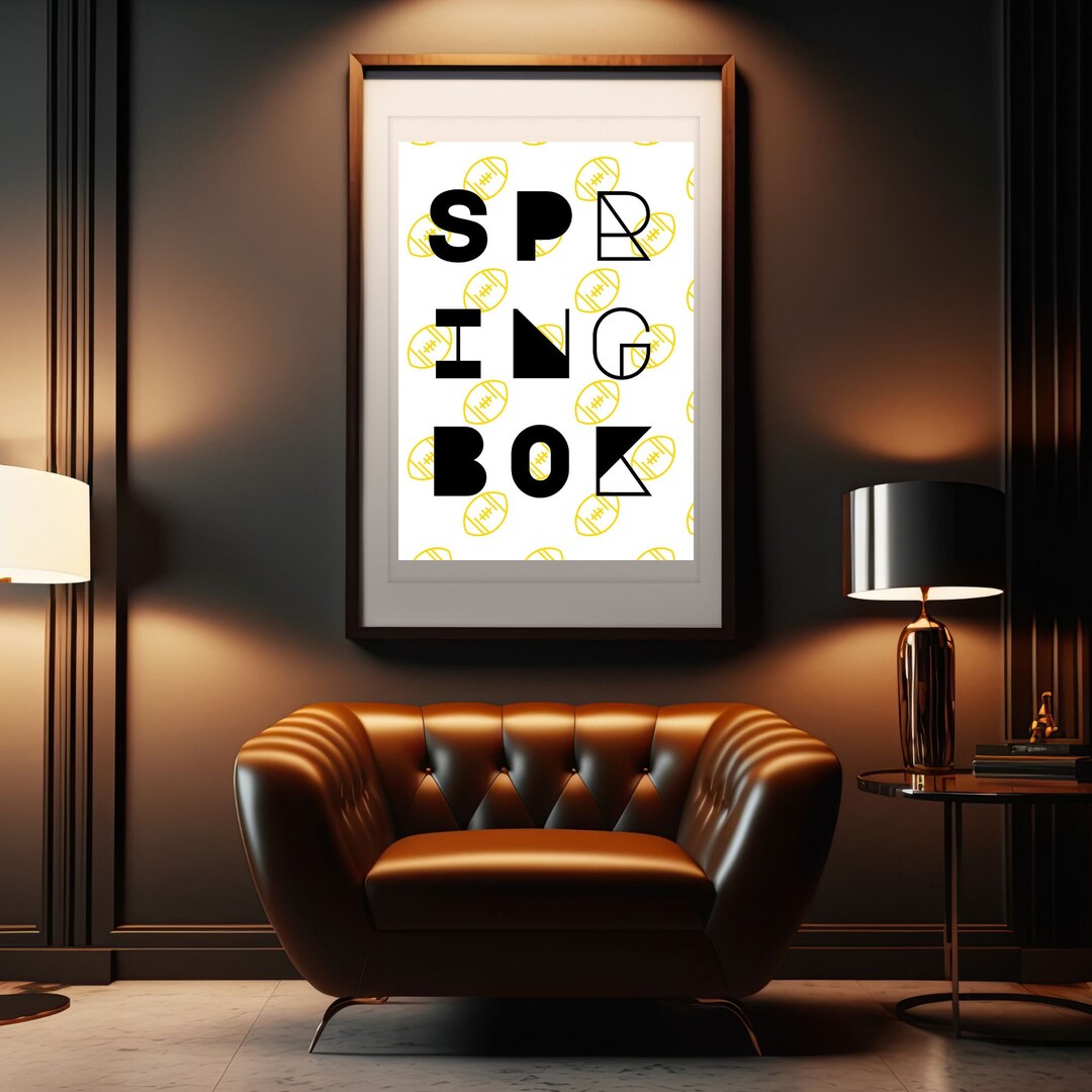 Springbok Rugby Print for the South African Rugby Enthusiast - Etsy UK