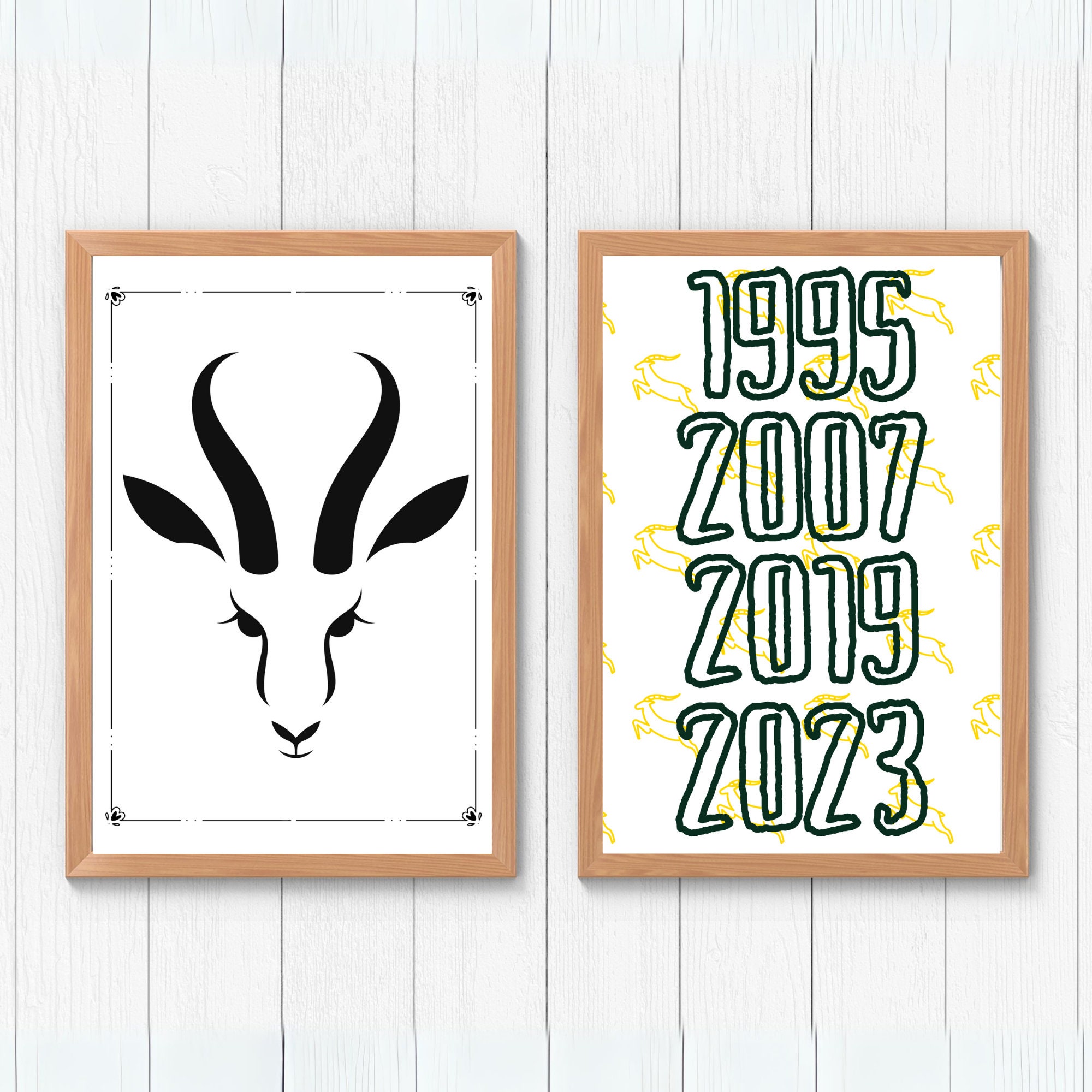 Springbok Wall Art for South African Rugby Fans, Perfect Gift for South ...