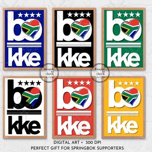 South African Print, Springbok Rugby Poster, South Africa Rugby ...