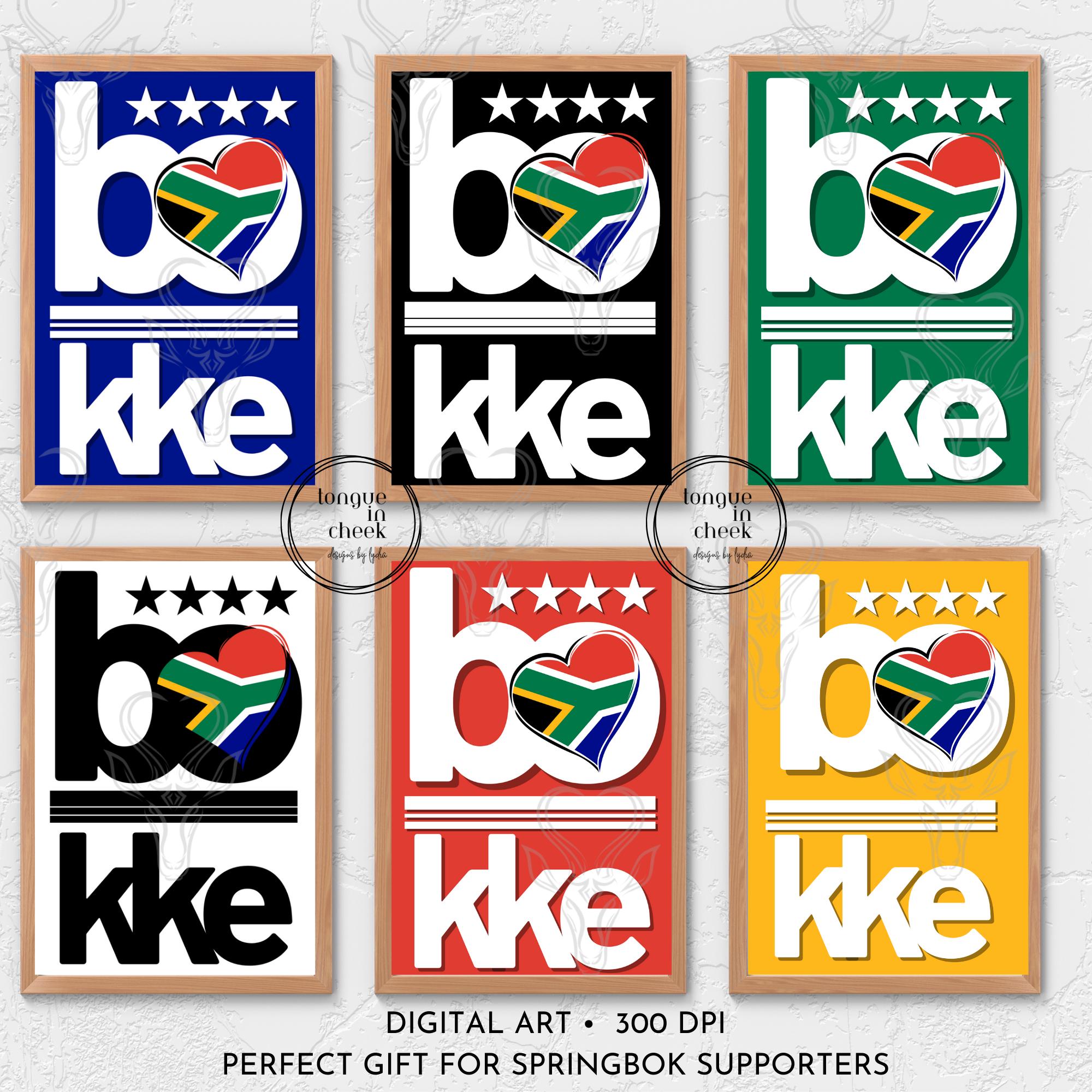 South African Print, Springbok Rugby Poster, South Africa Rugby ...