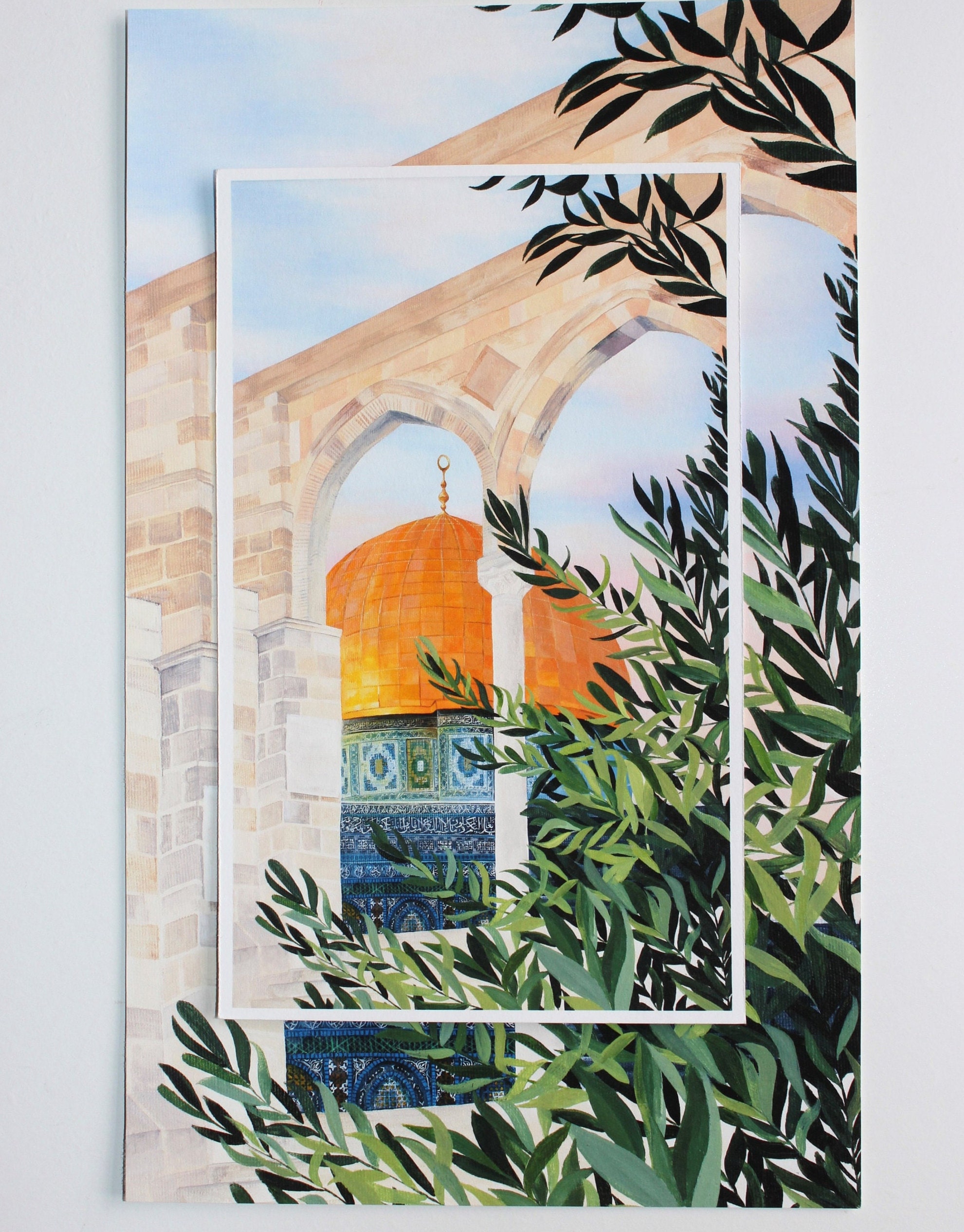 Dome of the Rock: Anwar Al Shafaq - Print - Etsy