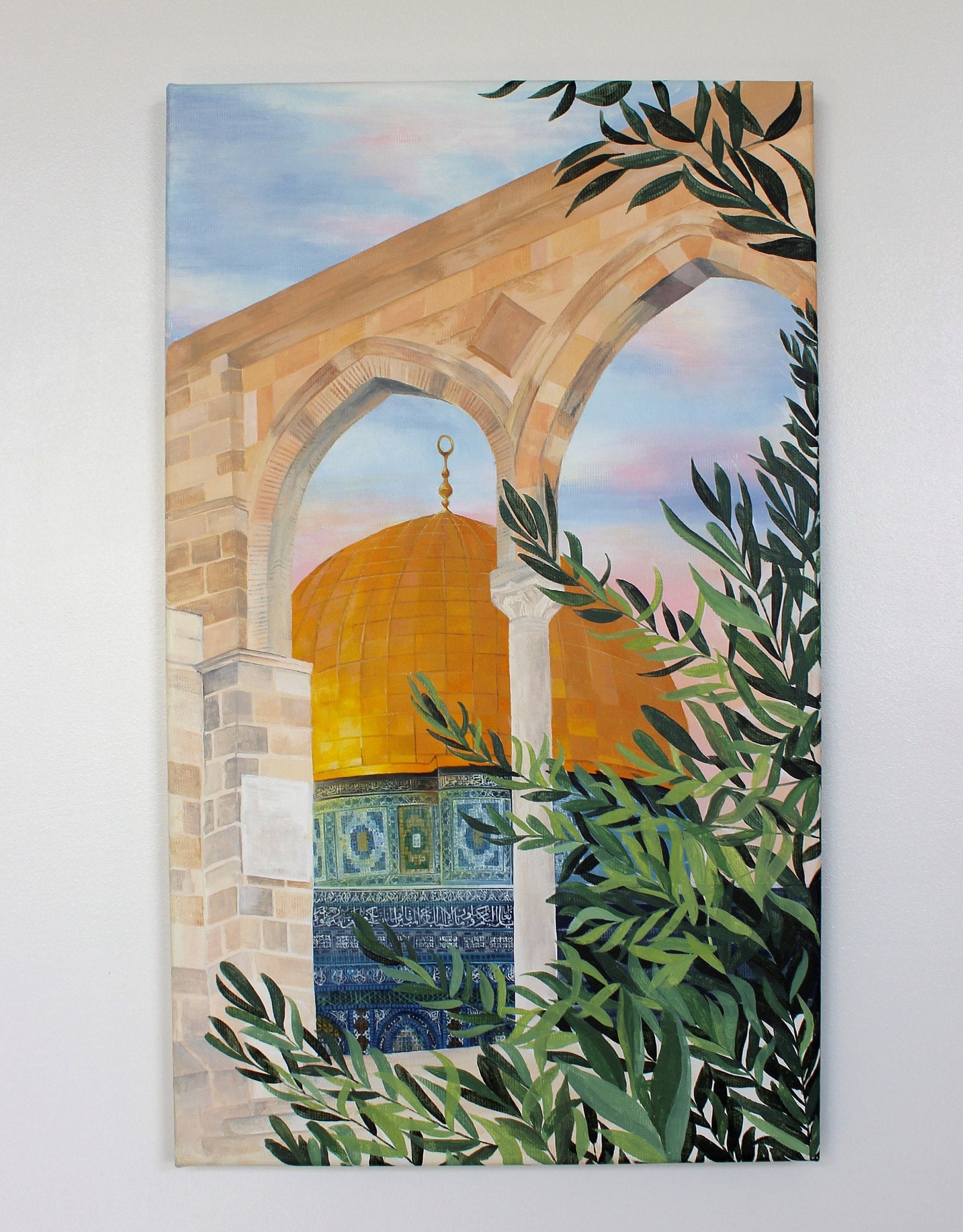 Dome of the Rock: Anwar Al Shafaq - Print - Etsy
