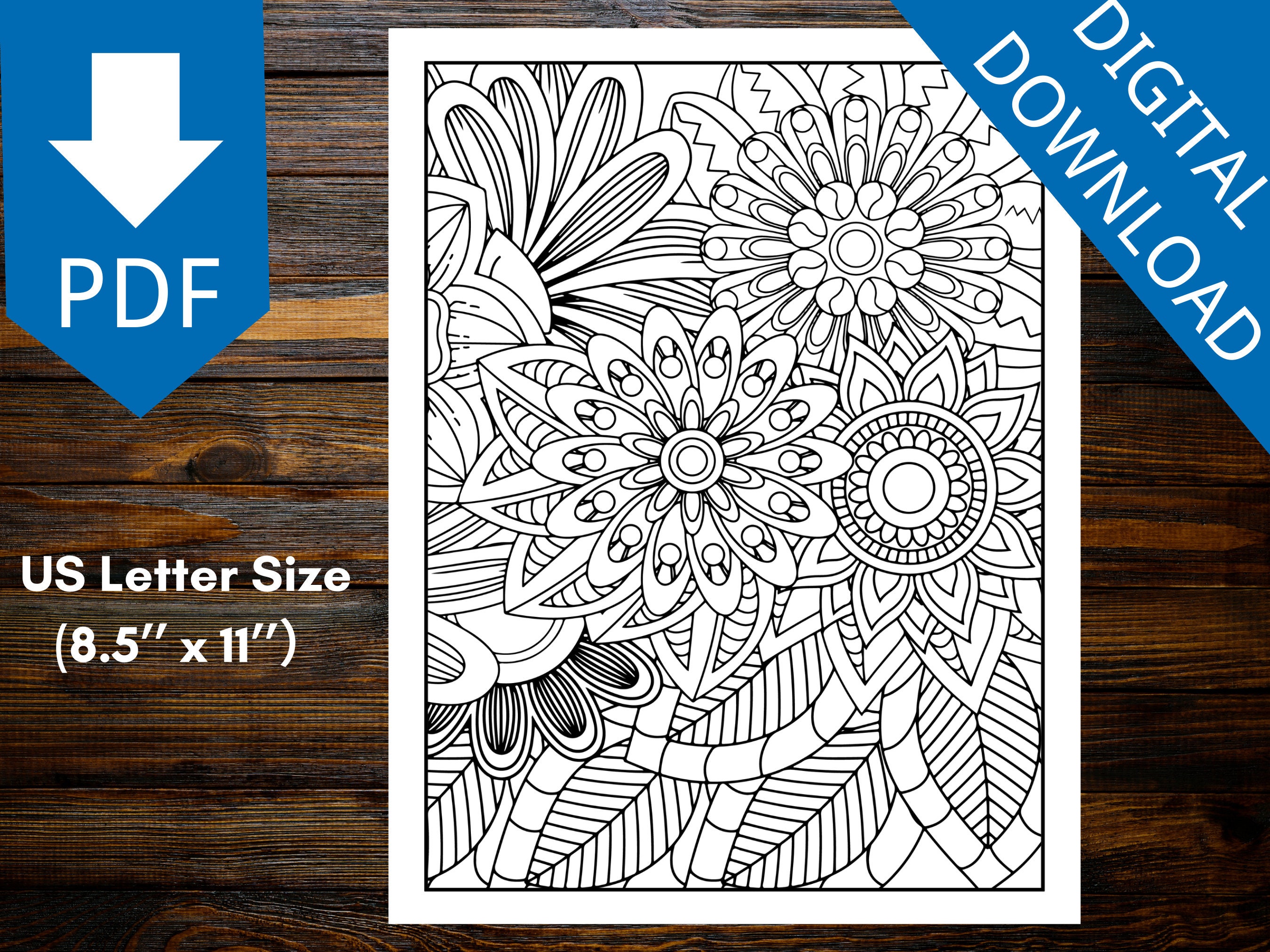 Blossom Bliss Coloring Book: Exploring Serenity Through Floral Artistry ...
