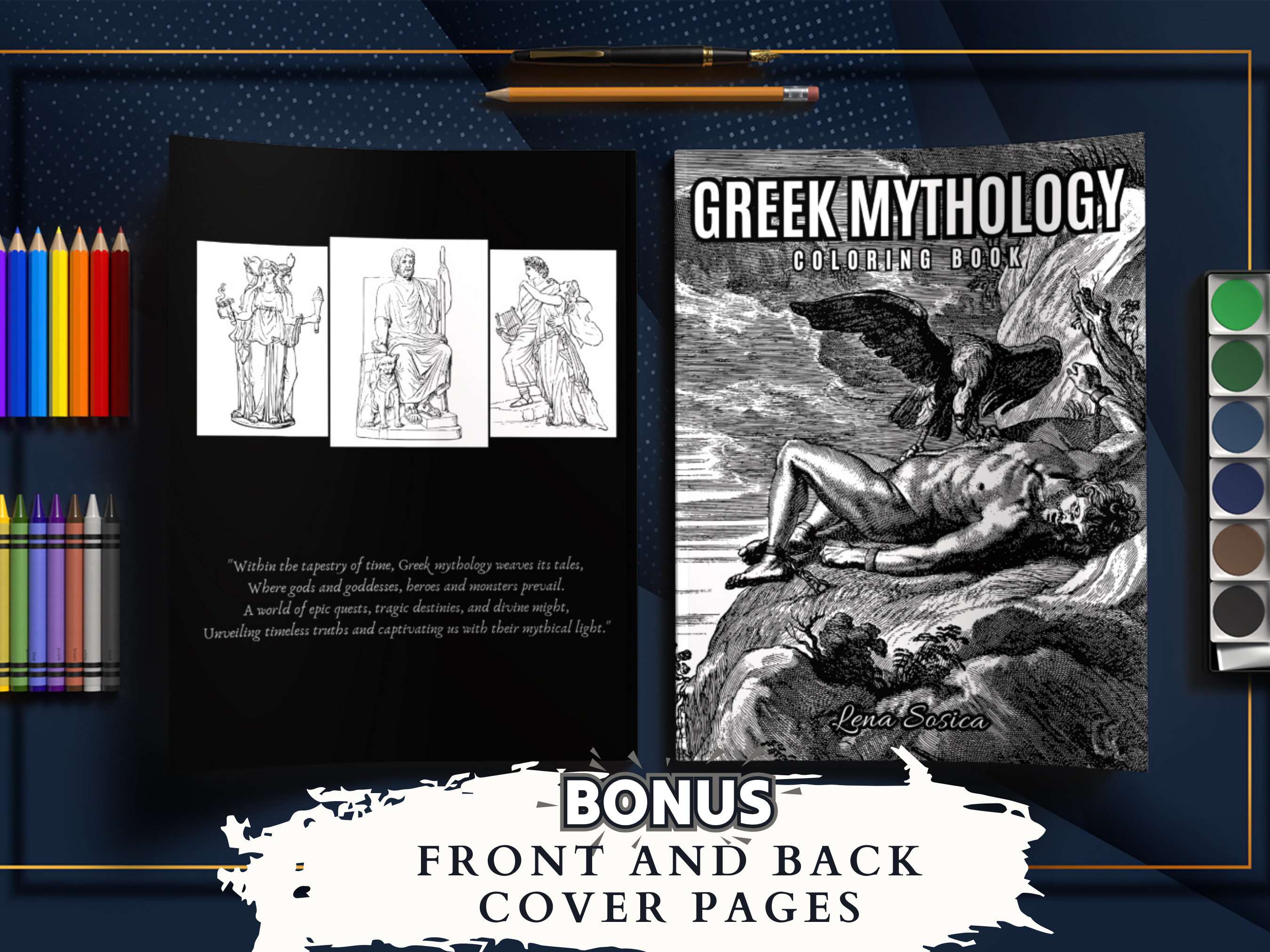 Greek Mythology Coloring Book - Etsy
