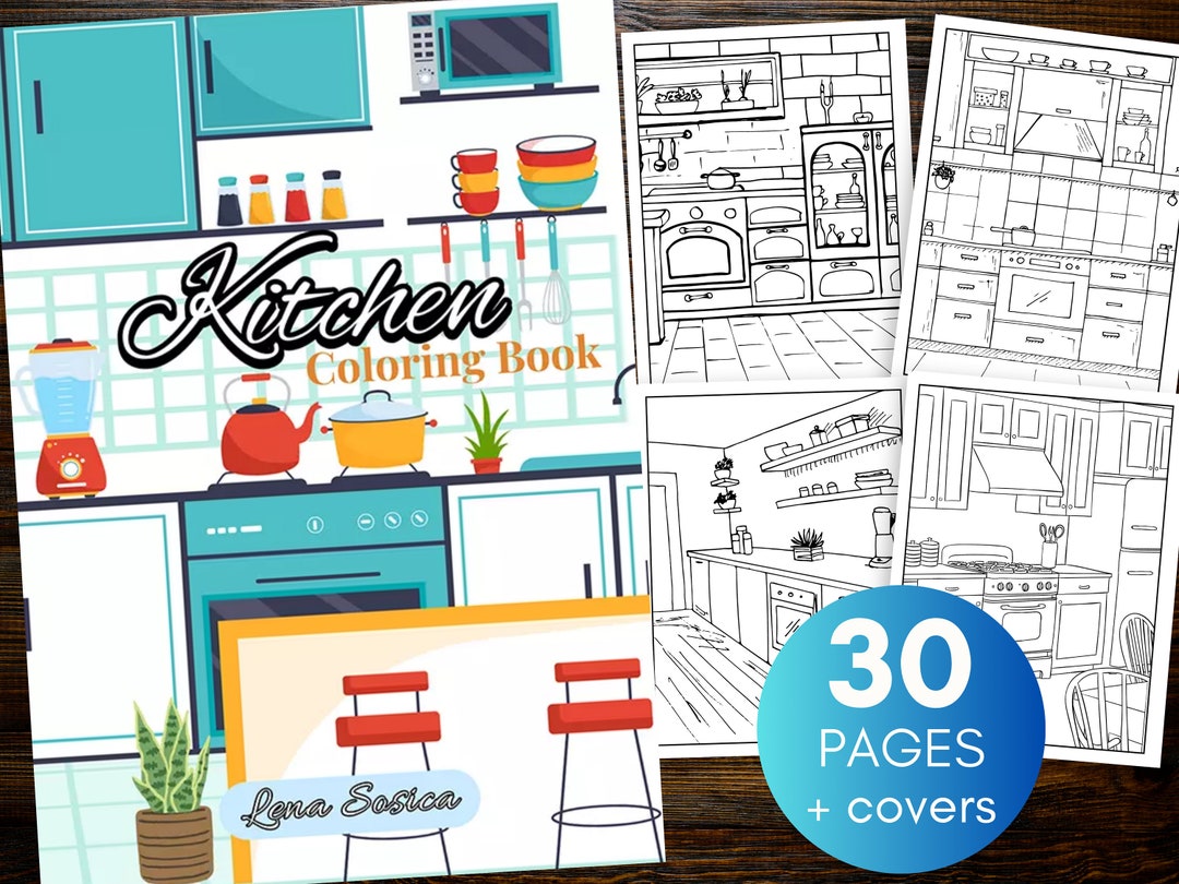 Kitchen Coloring Book: Cooking Creativity Unleashed, the Perfect ...
