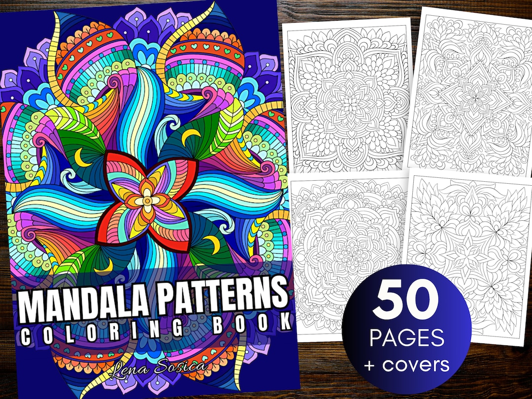 Mandala Patterns Coloring Book: 50 Intricate Pages for Relaxation ...